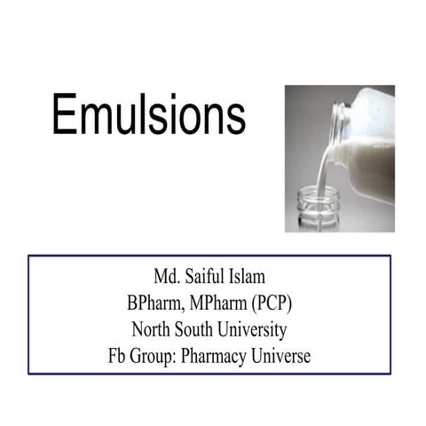 (Emulsion) | PPT