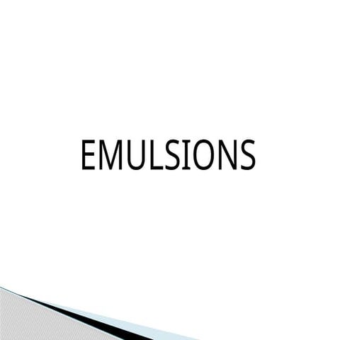 Comprehensive Overview of Emulsions: Types, Stability, and Applications ...