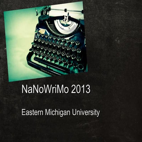 Emu NaNoWriMo kickoff meeting | PPT