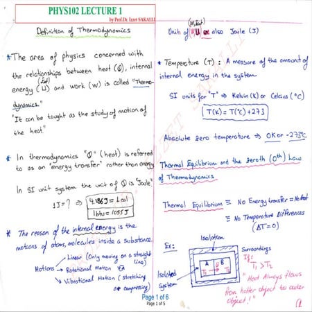 EMU PHYS102 LECTURE NOTES ALL TOPICS INCLUDED | PDF