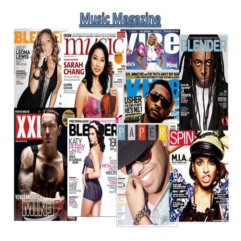 The generic conventions of magazines. | PPTX