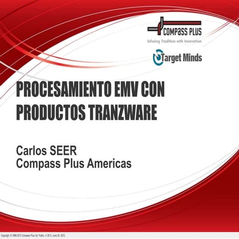 Procesamiento EMV con PRODUCTOS tranzware | PPTX