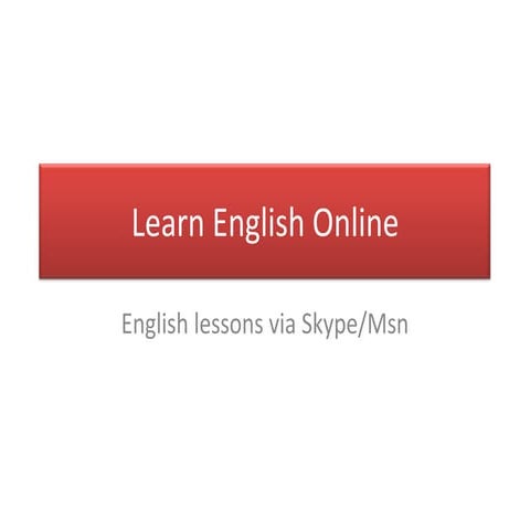 Elf-English | PPTX