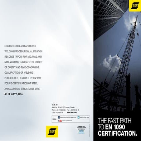 The fast path to En 1090 qualification | PDF