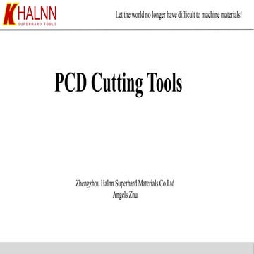 PCD Cutting Tools for Automotive parts and other field | PPTX