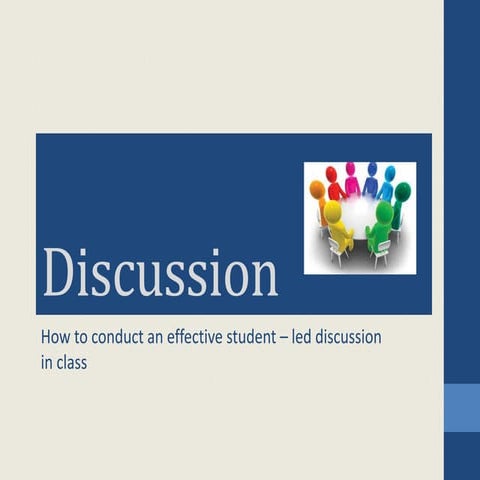 Student led discussions | PPTX