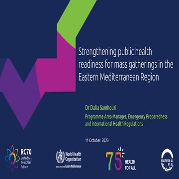 Strengthening public health readiness for mass gatherings in the ...