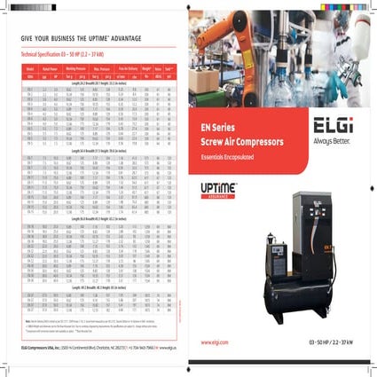 Oil Free Screw Compressor | PDF