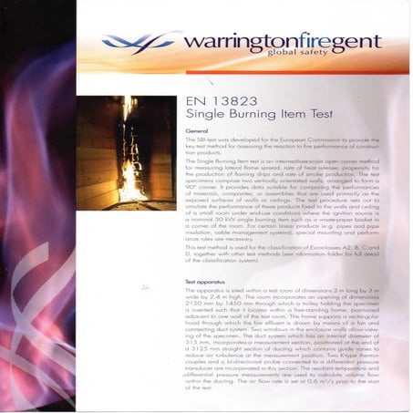 En 13823 test description | PDF