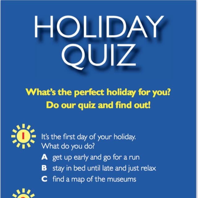 En1 ModB w14 Reading: Holiday Quiz | PDF
