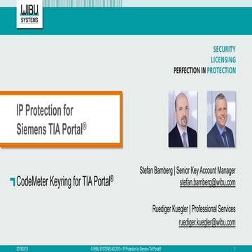 IP Protection for Siemens TIA Portal | PDF