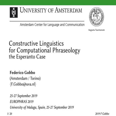 Constructive Linguistics for Computational Phraseology: the Esperanto ...