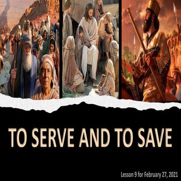 THE SABBATH SCHOOL - 1st QUARTER 2021 - LESSON 9 | PPT