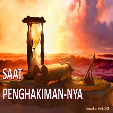 Sekolah Sabat - Triwulan 2 2023 - Pelajaran 6 | PPT