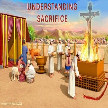 Understanding Sacrifice Sabbath School Lesson Part 1 Pdf