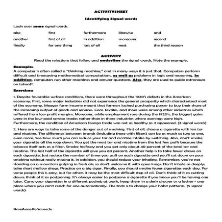 En5LC-IIa-4_identify signal words_activitysheet | PDF