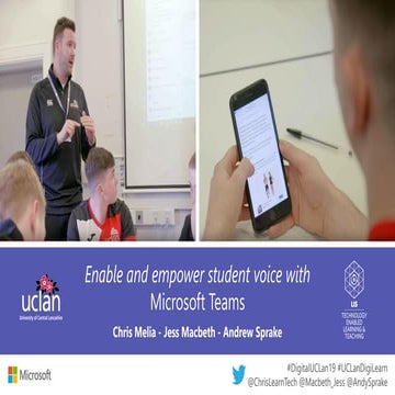 Enable and empower student voice with Microsoft Teams | PDF