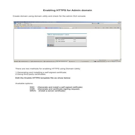 Enable https (1) Tibco document | PDF