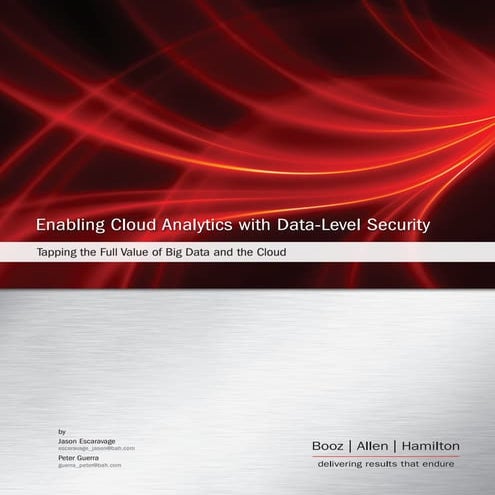 Enabling Cloud Analytics With Data Level Security Pdf 2165