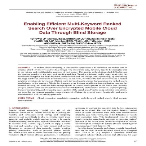 Enabling Efficient Multi Keyword Ranked Pdf Search Internet