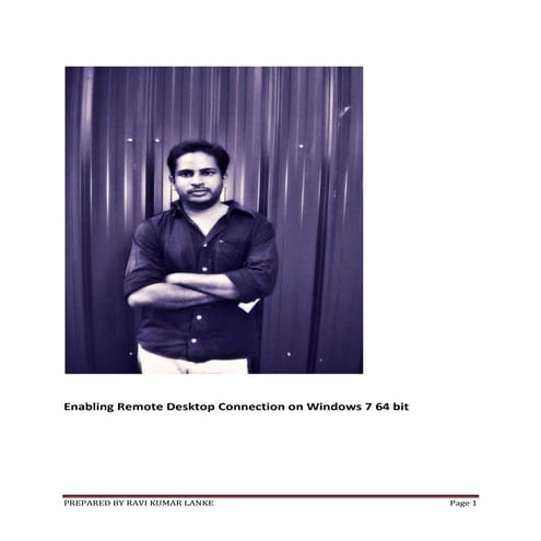 Enabling Remote Desktop Connection On Windows 7 64 Bit Pdf Desktops