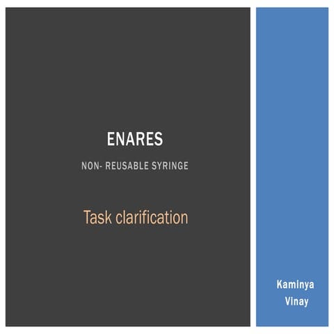 Enares-Task Clarification | PDF