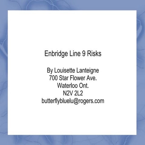 Enbridge line 9 earthquake risks | PPT | Civil Engineering Industry ...