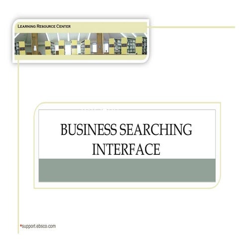 En business search_tut (lrc) | PPT