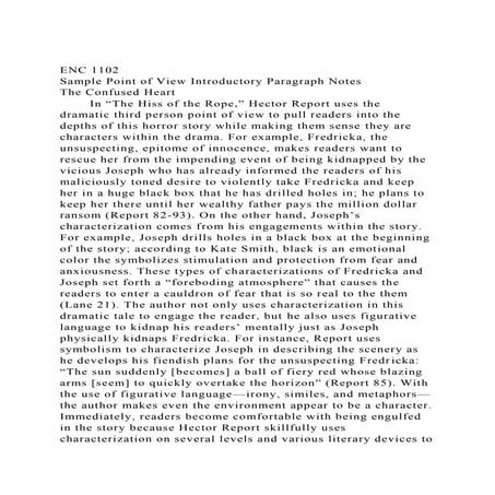 ENC 1102Sample Point of View Introductory Paragraph No.docx