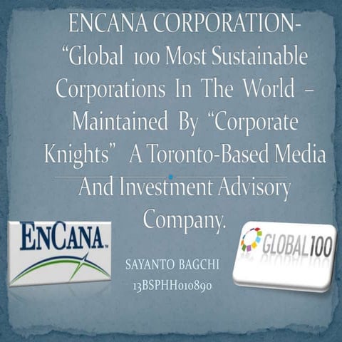 Encana Corporation Another Energy Player Drops 'Canada' From Name Amid