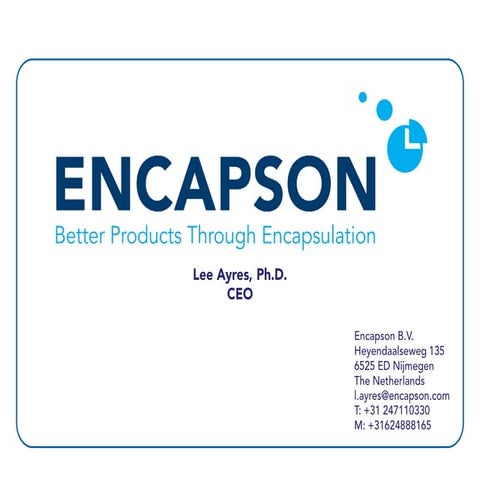 Encapson - lee ayres 26052011 | PDF