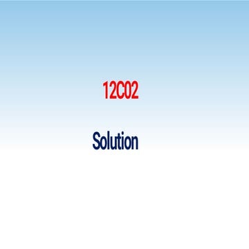 Chapter 1 Solution Class XII Chemistry | PPTX