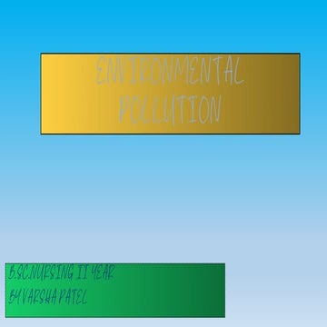 Environmental pollution. ppt | PPT