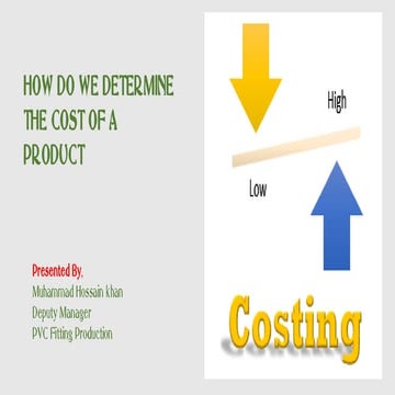 How do we determine the cost of a product - powerpoint presentation | PDF