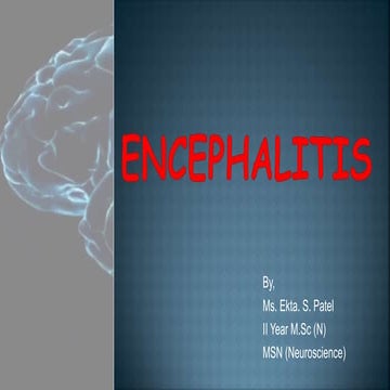 Encephalitis | PPTX