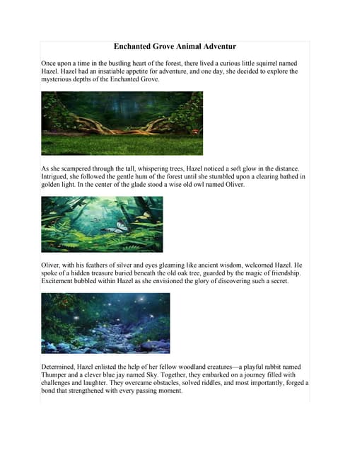 Whispers of the Enchanted Woods and A Boy | PPT