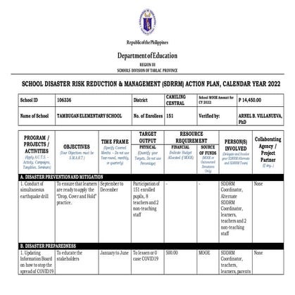 Enclosure1-School-DRRM-ACTION-PLAN-2022-Template.docx