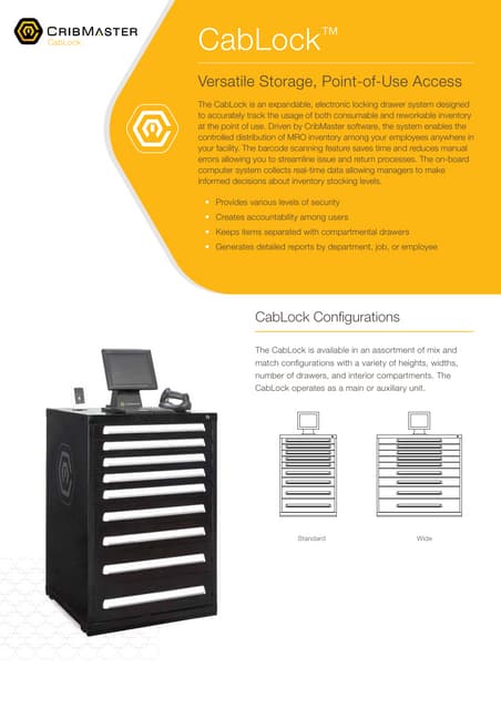 CribMaster Express Vend | PDF