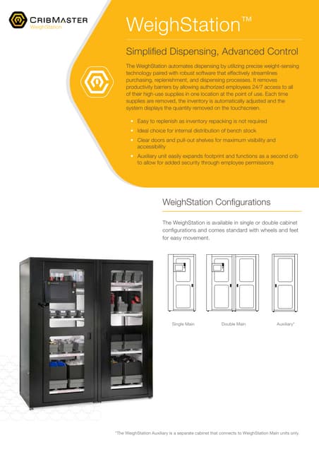 CribMaster Express Vend | PDF