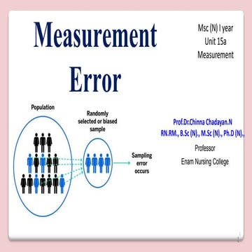Nursing Research Measurement Errors Pptx