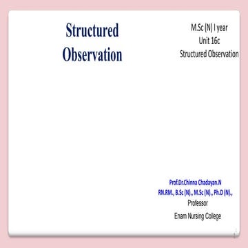 Structured Observation .pptx