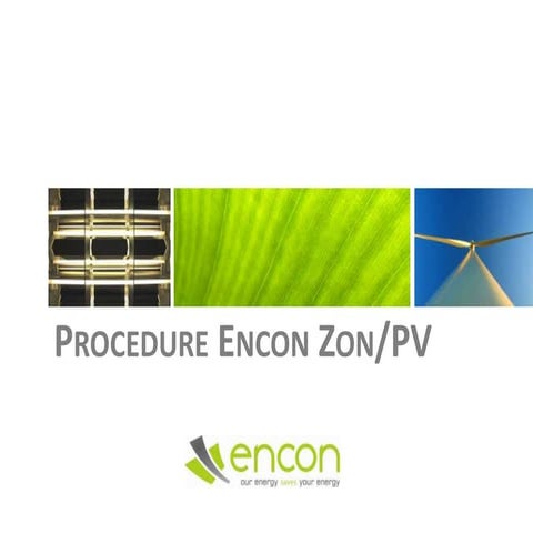 Encon zon/pv begeleiding | PPTX