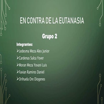 En contra de la eutanasia.pptx | Healthcare Industry | Industries