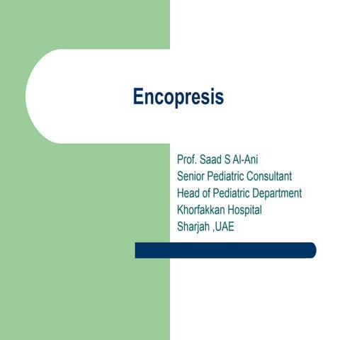 Encopresis | PPT