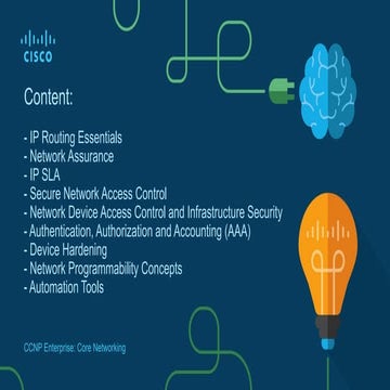 Module Core de Cisco Enterprise et partie2 | PPTX