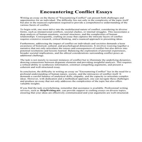 Encountering Conflict Essays.pdf