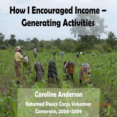 How I Encouraged Income-Generating Activities as a Peace Corps ...