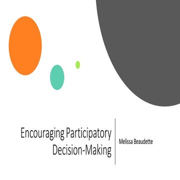 Encouraging Participatory Decision-Making | PDF