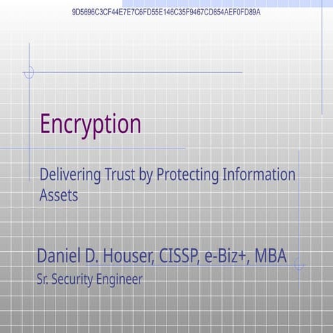 Cryptography Overview Presentation circa 2005 | PPTX