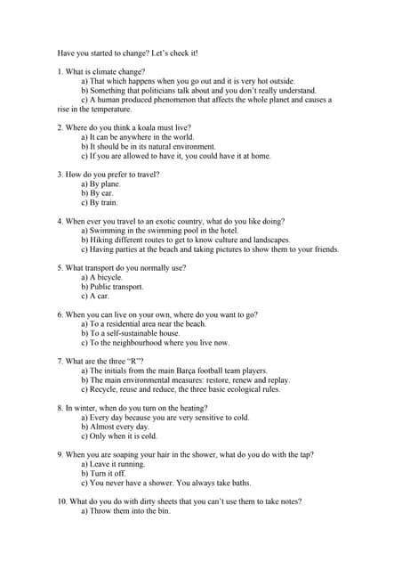 Water questionnaire | DOCX